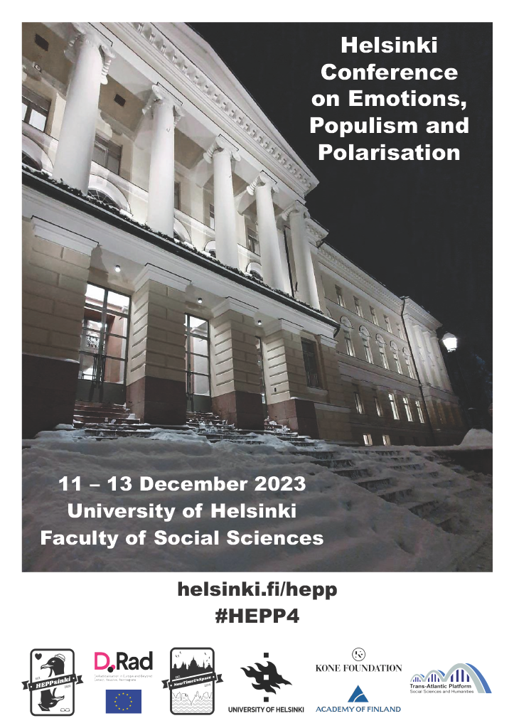 Helsinki Conference on Emotions, Populism and Polarisation (HEPP4 ...